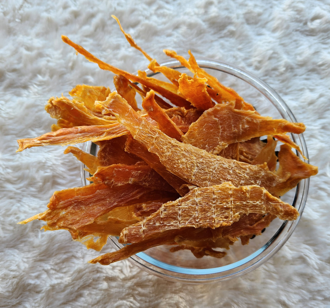 Air-Dried Chicken Strips – Pawscrumptious Treats and Wear